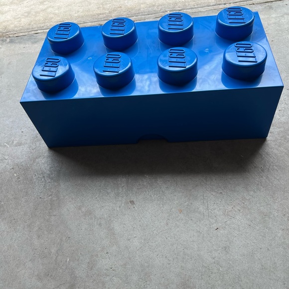 Lego | Toys | Lego 8 Stud Bright Blue Storage Block | Poshmark